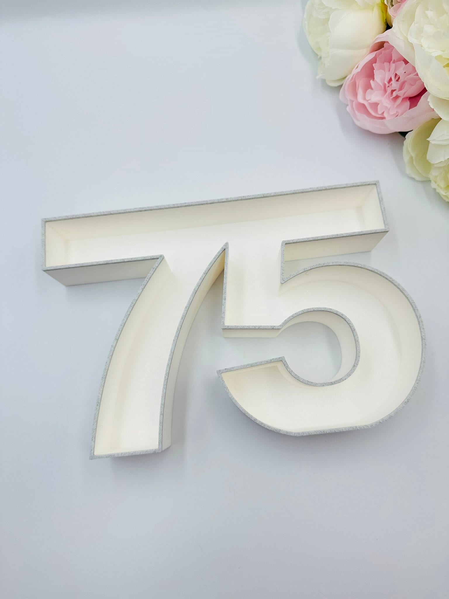 Fillable Joint Numbers 6,5'' Tray Sweet 16 Birthday Number Box for ...