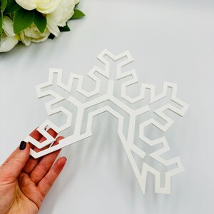 Snowflake Door Corner Decoration Christmas Winter Party Decors for ...