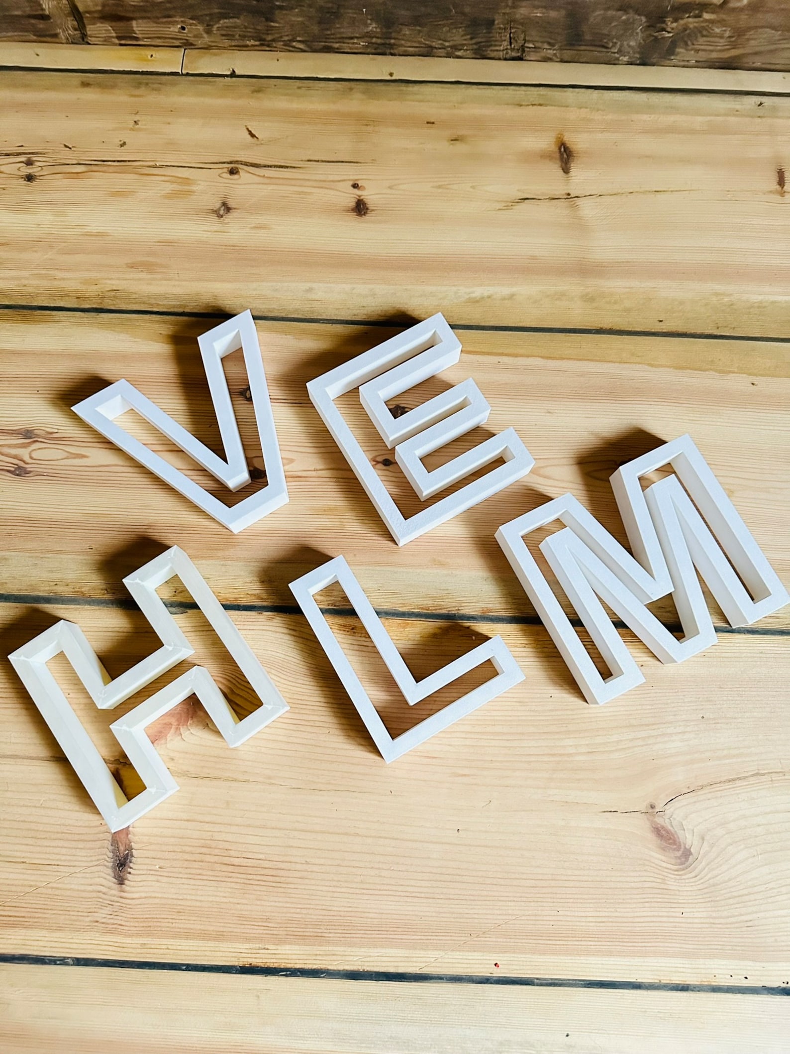 Freestanding Big Letters for Table Sign Newlyweds Initials - Etsy