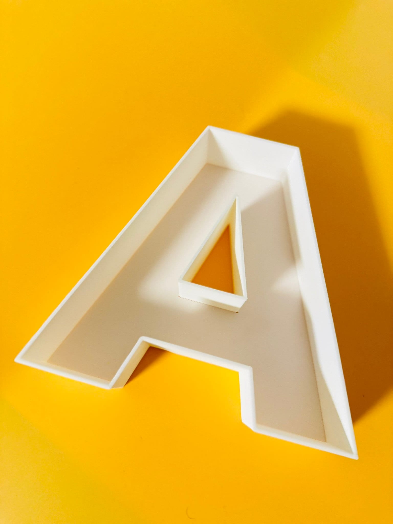 6,5 Hollow Fillable Letter Freestanding Empty Letter Box Self Standing ...