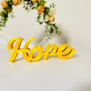 Hope Freestanding Sign for Family Celebrations, Self Standing Name Sign ...