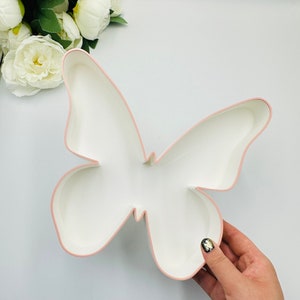 Butterfly Shape Tray Fluttering Baby Shower Baby Girl Party Decorations ...