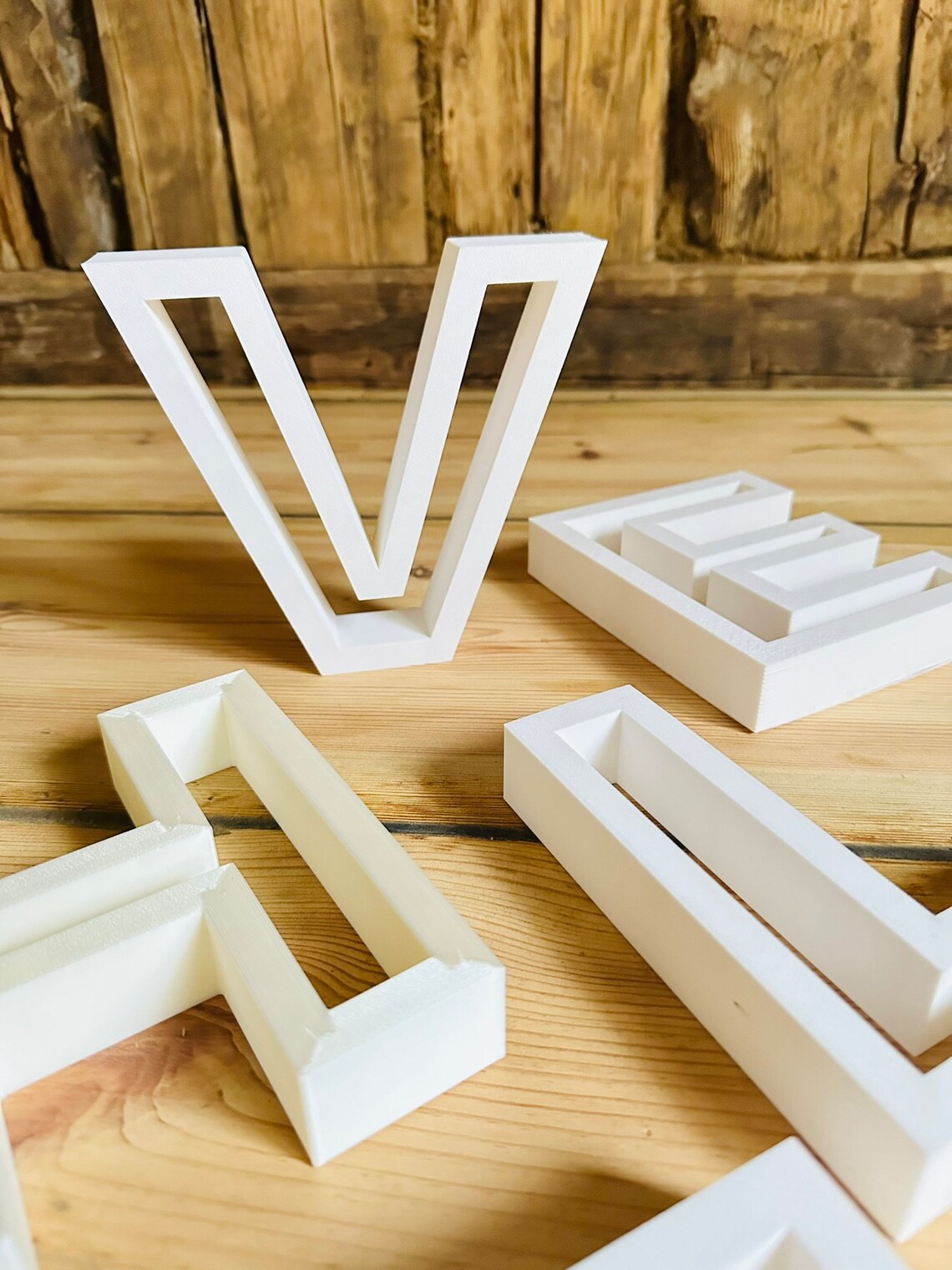 Freestanding Big Letters for Table Sign Newlyweds Initials - Etsy