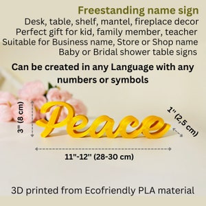Welcome Freestanding Table Sign Custom Name for Office Table Family ...