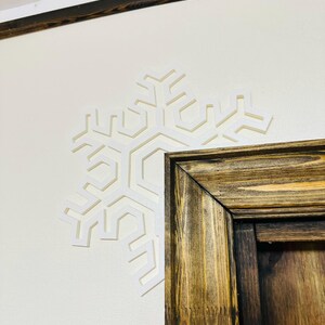 Snowflake Door Corner Decoration Christmas Winter Party Decors for ...