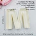 8" Hollow Fillable Letters Freestanding Empty Letter Box Self Standing ...