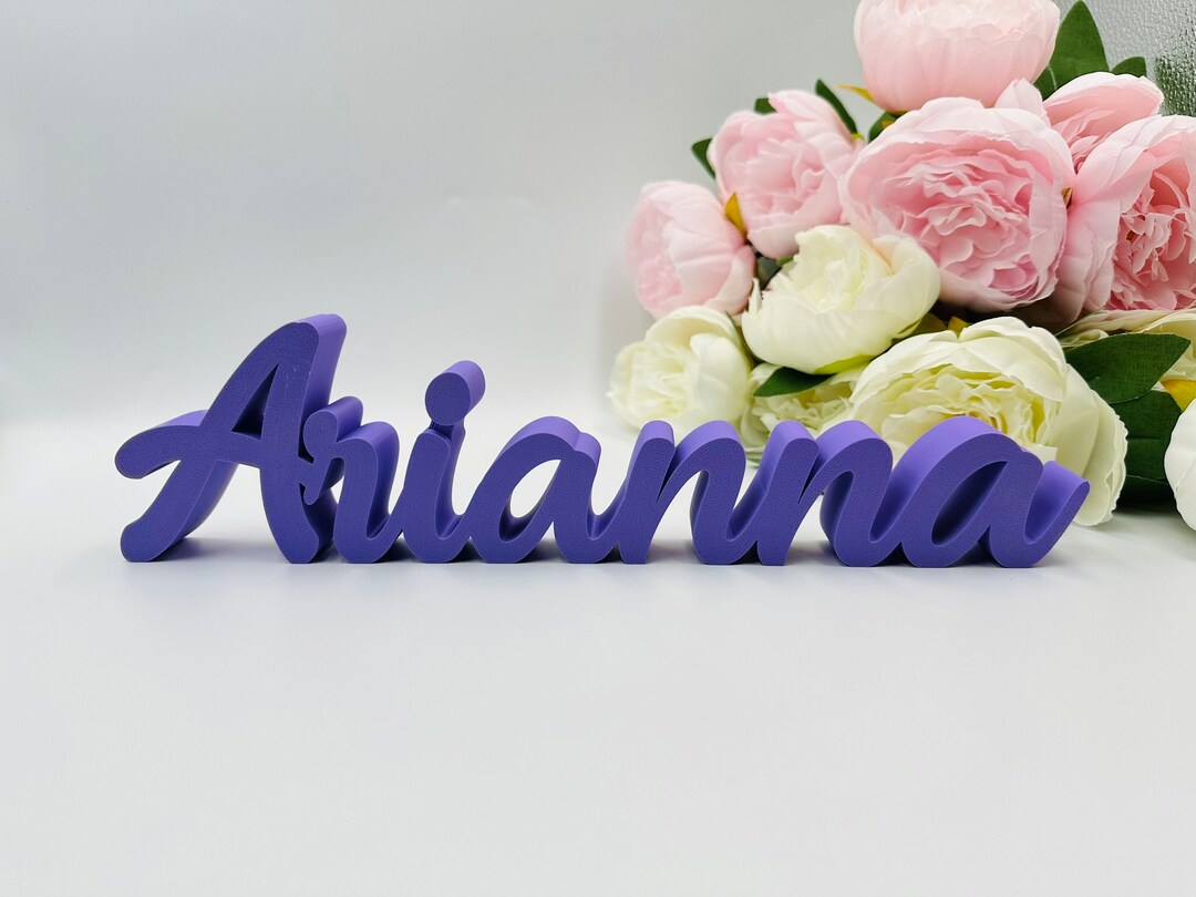 Freestanding Name Sign for Table, Personalized Name for Kids Desk, Sign ...