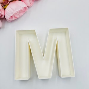 Charcuterie Fillable Letter 6" Tray Box for Treats Birthday Table ...