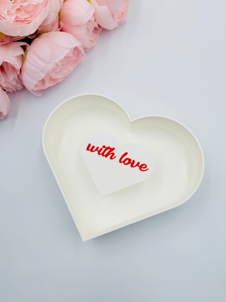 7 Fillable Heart Shape Box Tray for Valentines Day Decorations Empty ...