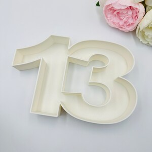 Fillable Joint Numbers 6,5'' Tray Birthday Number Box for Charcuterie ...