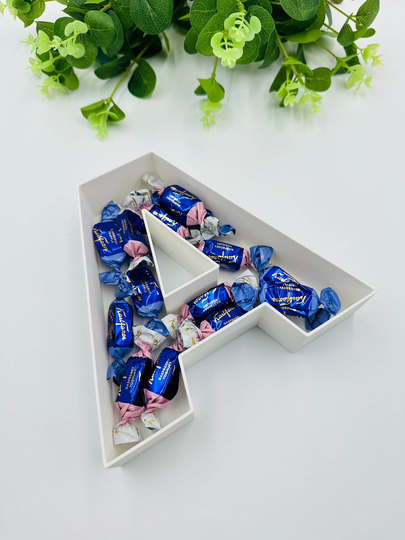 Fillable Number Tray 6,5" Box for Table Birthday Number Decorations ...
