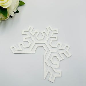 Snowflake Door Corner Decoration Christmas Winter Party Decors for ...