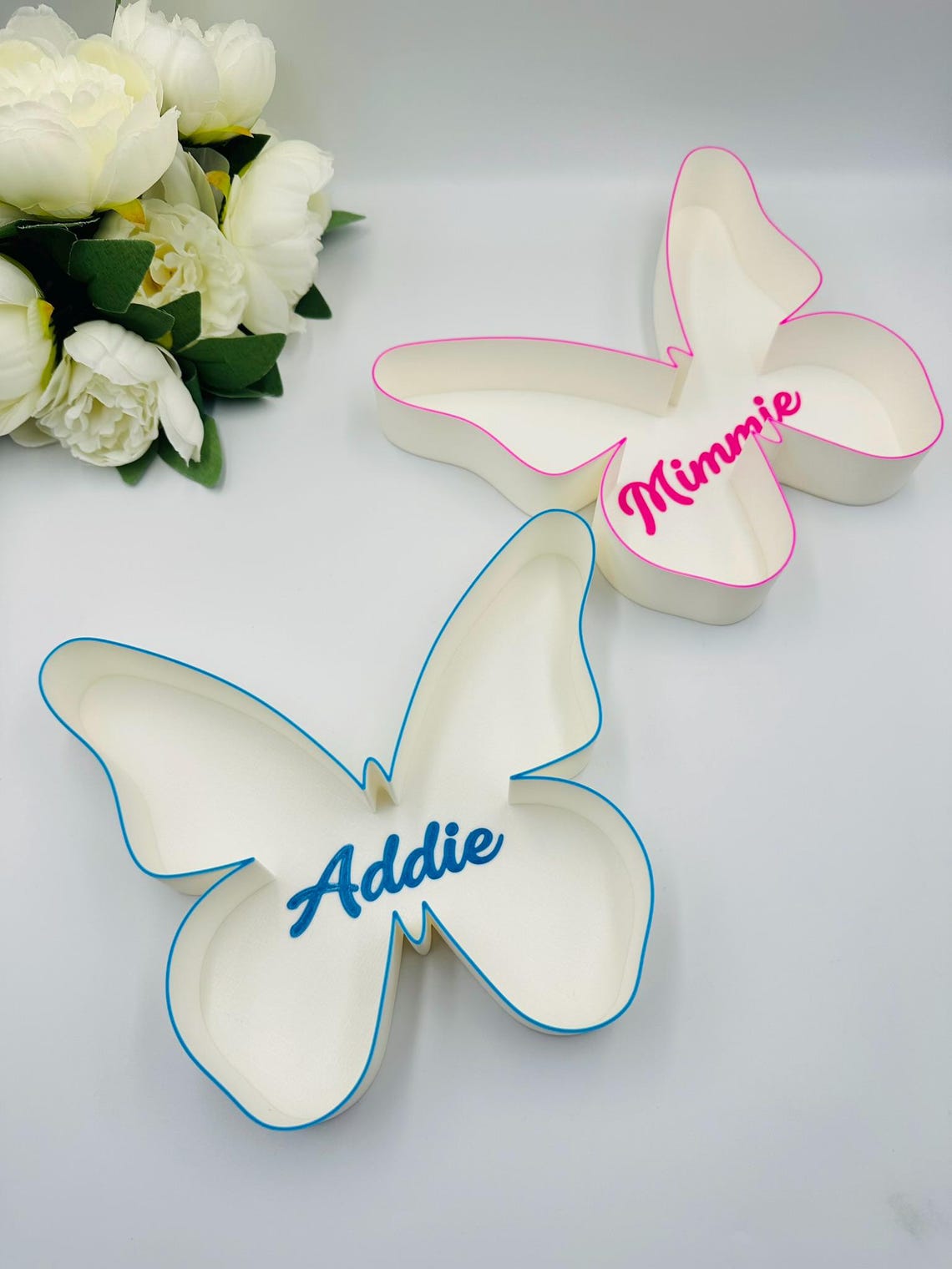 Butterfly Shape Tray Fluttering Baby Shower Baby Girl Party Decorations ...