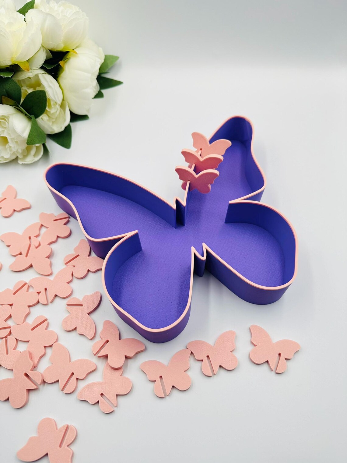 Butterfly Shape Tray Fluttering Baby Shower Baby Girl Party Decorations ...
