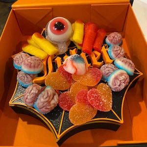 Spiderweb Shape Candy Tray Halloween Party Decorations for Spooky Baby ...