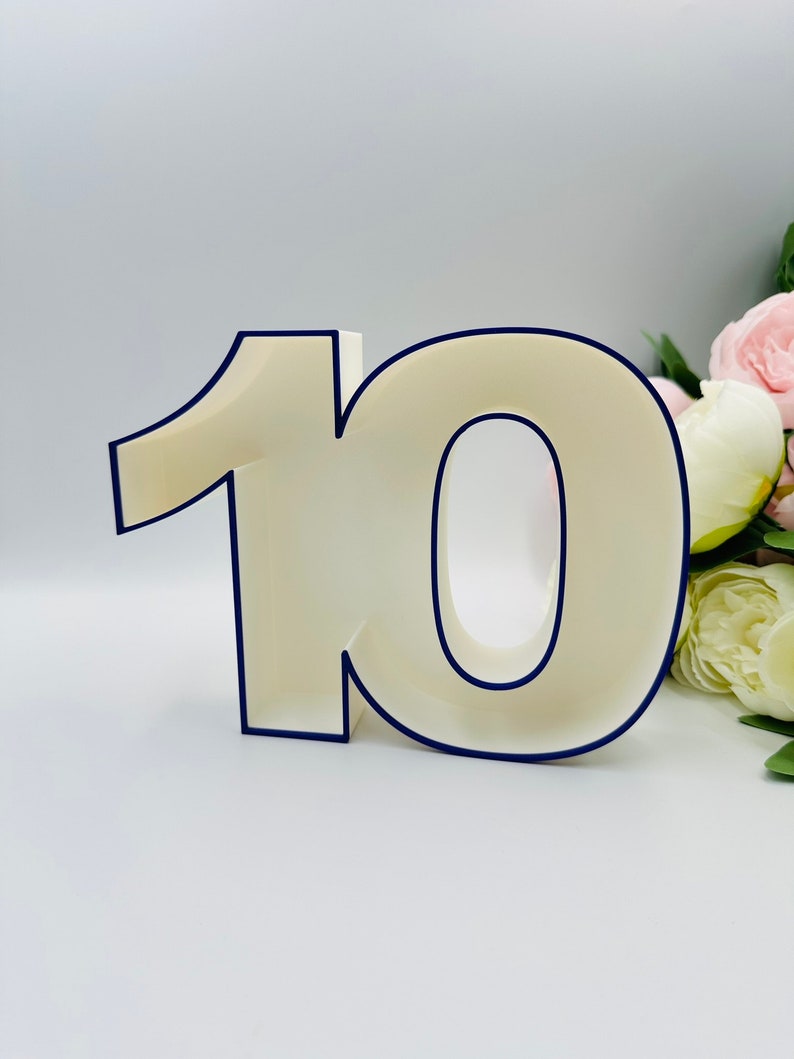 Fillable Joint Numbers 6,5'' Tray Sweet 16 Birthday Number Box for ...
