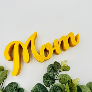 MOM Freestanding Table Sign Custom Mothers Day Gift for Mom Table Name ...
