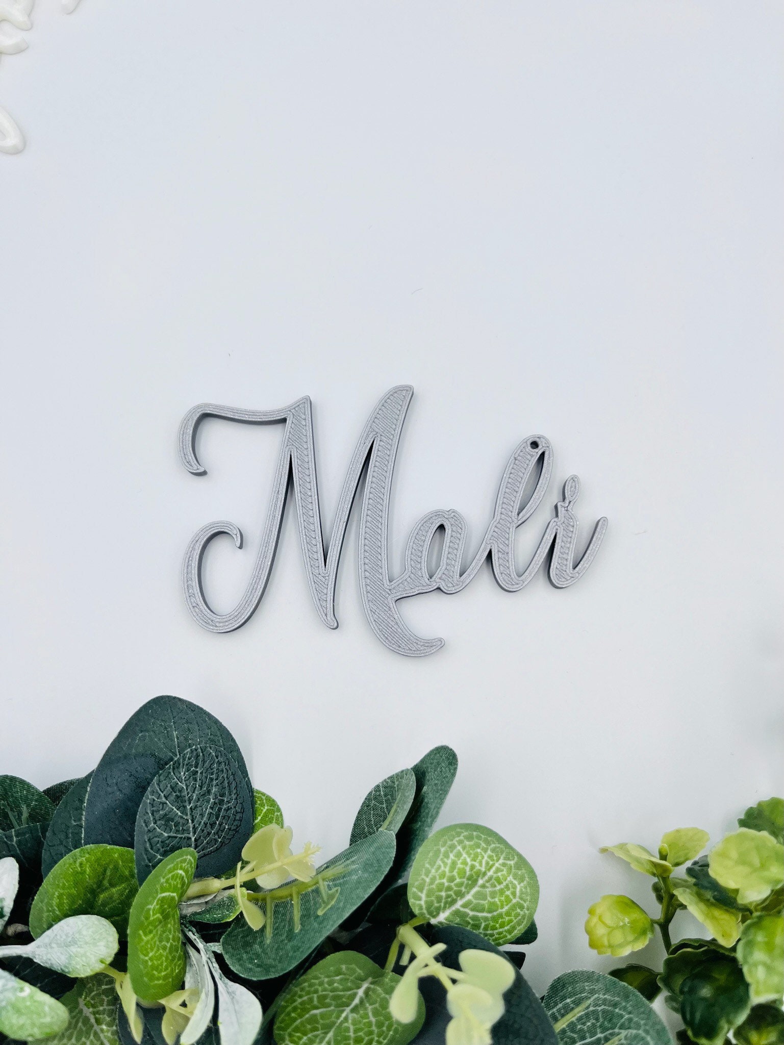 3D Printed Custom Name Place Sign for Wedding Guests, Personalized ...