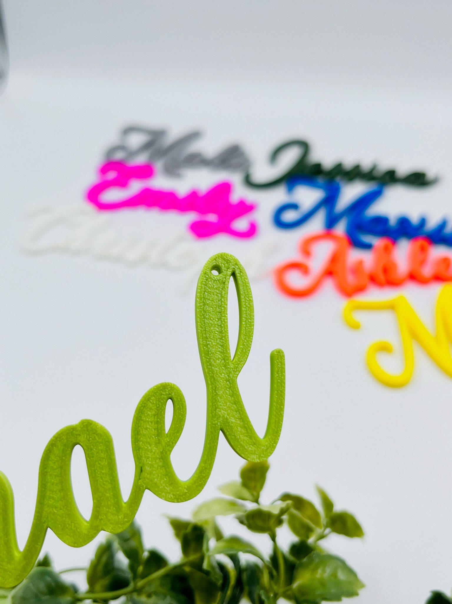 3D Printed Custom Name Place Sign for Wedding Guests, Personalized ...