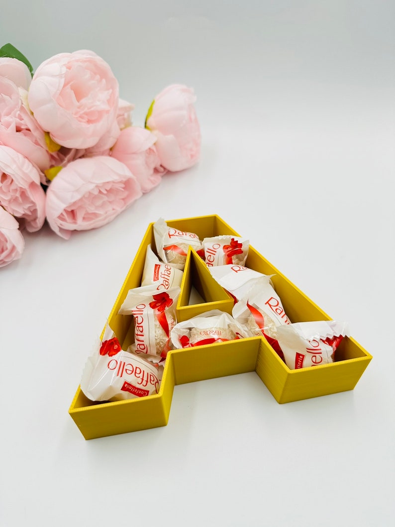 6,5 Hollow Fillable Letter Freestanding Empty Letter Box Self Standing ...