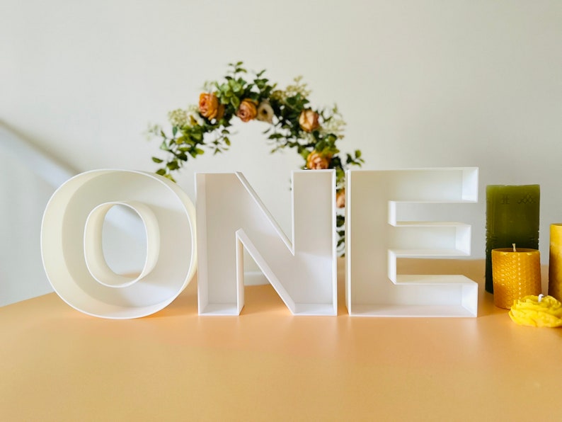 Fillable Number Tray 6,5" Box for Table Birthday Number Decorations ...