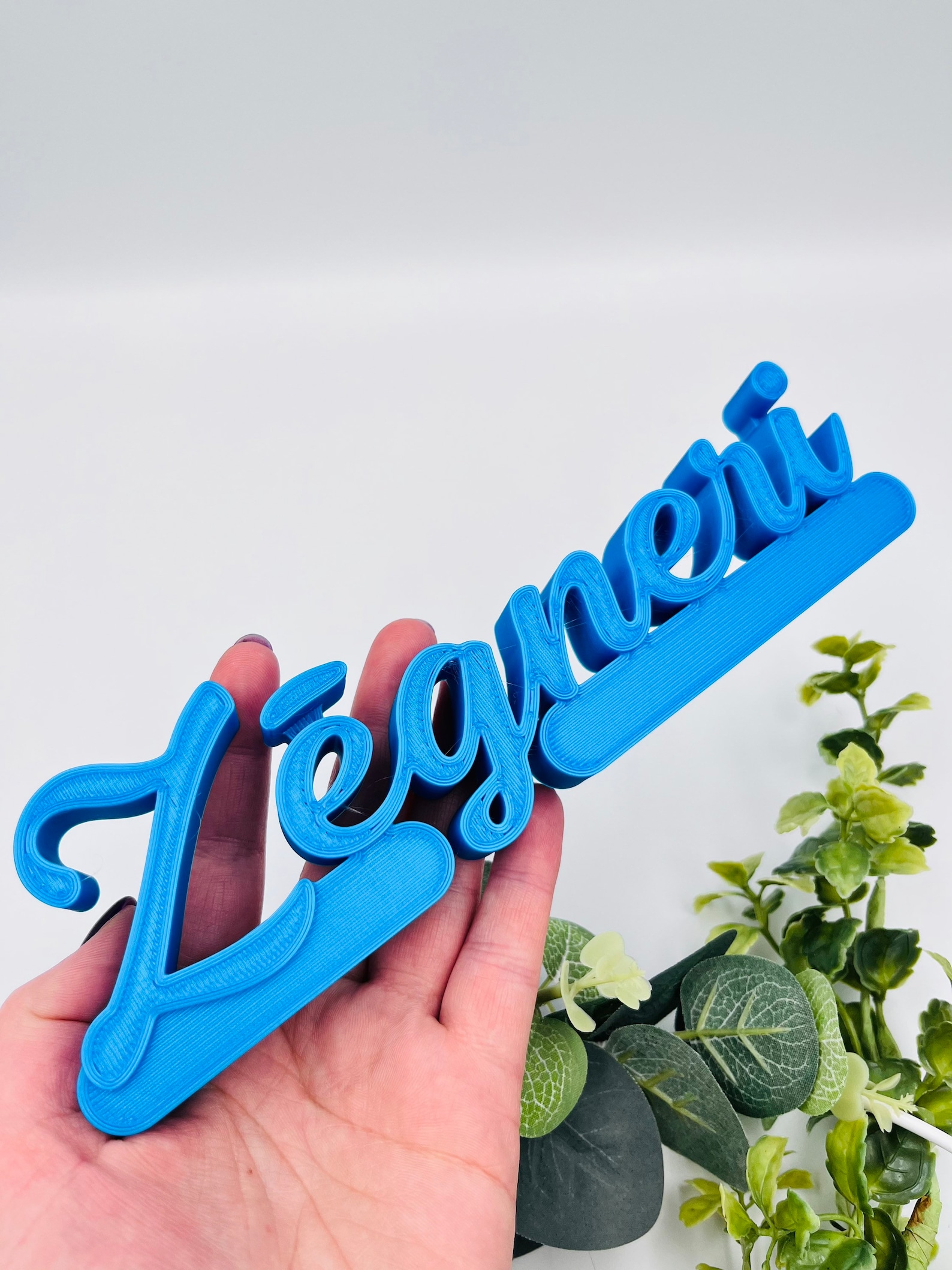 Custom Name Freestanding Sign for Table, Personalized Name for Desk ...