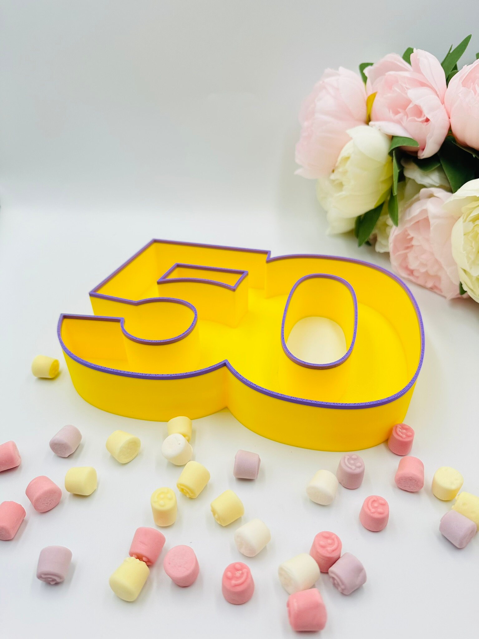 Fillable Joint Numbers 6,5'' Tray Sweet 16 Birthday Number Box for ...