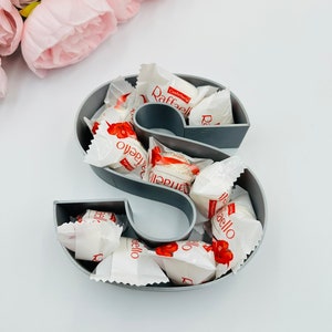 Charcuterie Fillable Letter 6" Tray Box for Treats Birthday Table ...