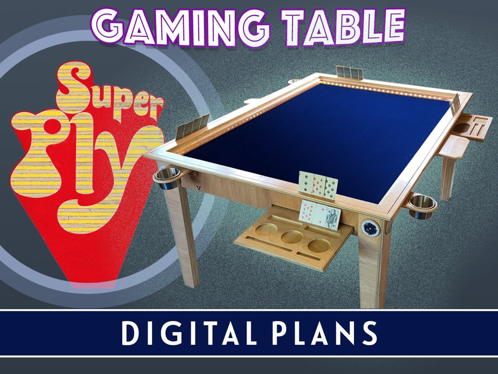 Superply Gaming Table PLANS - Etsy
