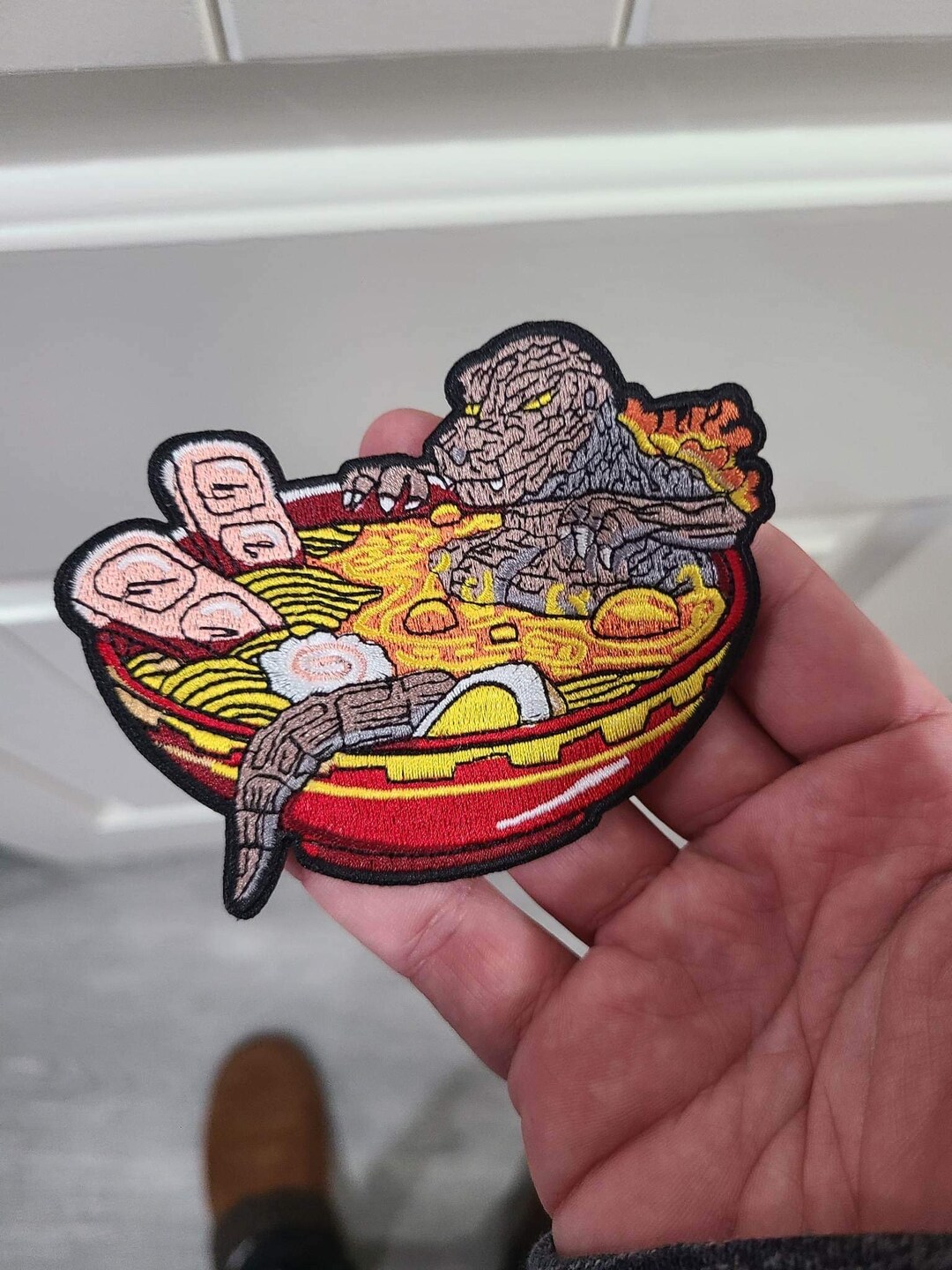 Godzilla Ramen Patch - Etsy