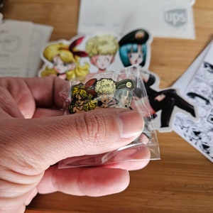 Anime Waifu Pin and Sticker - Etsy