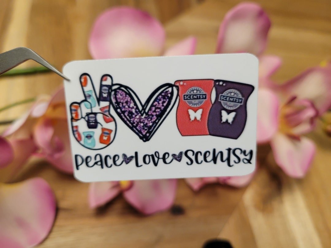Peace Love Scentsy Sticker, Sentsy Lover, Scentsy Bars, Laptop, Water ...