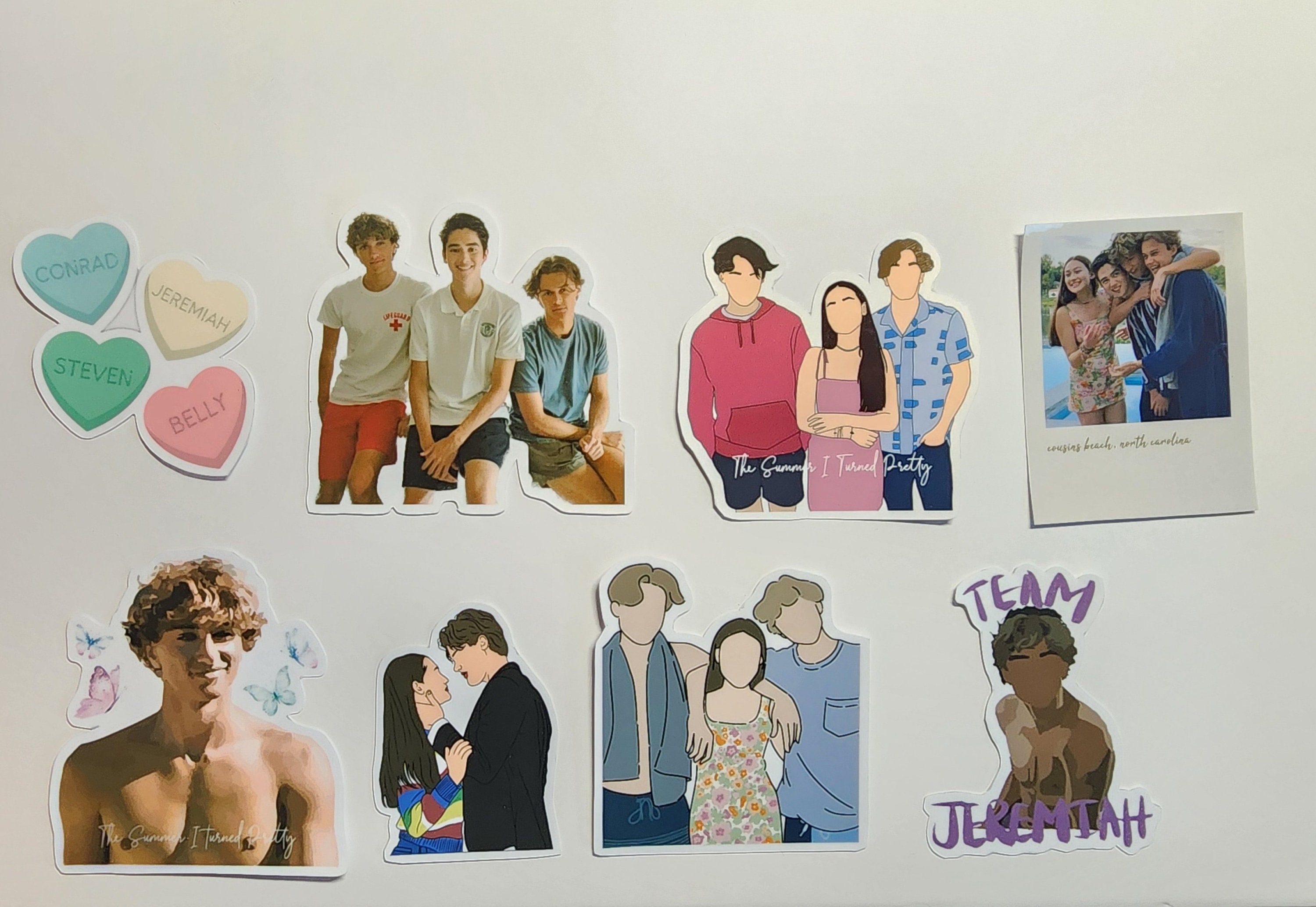 Summer I Turned Pretty Sticker Pack, SITP, Belly, Jeremiah Fisher ...