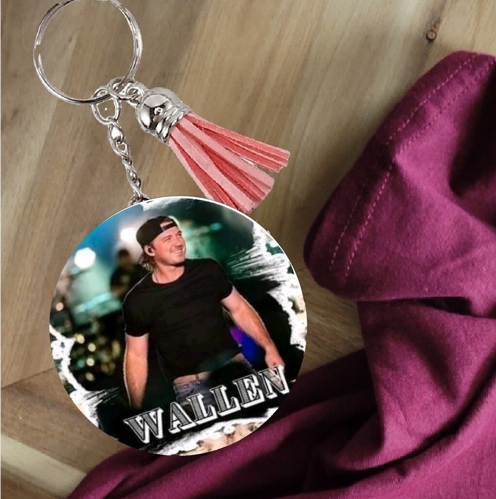 Morgan Wallen Keychain, Peace Love Morgan Wallen, Country Music Keyring ...