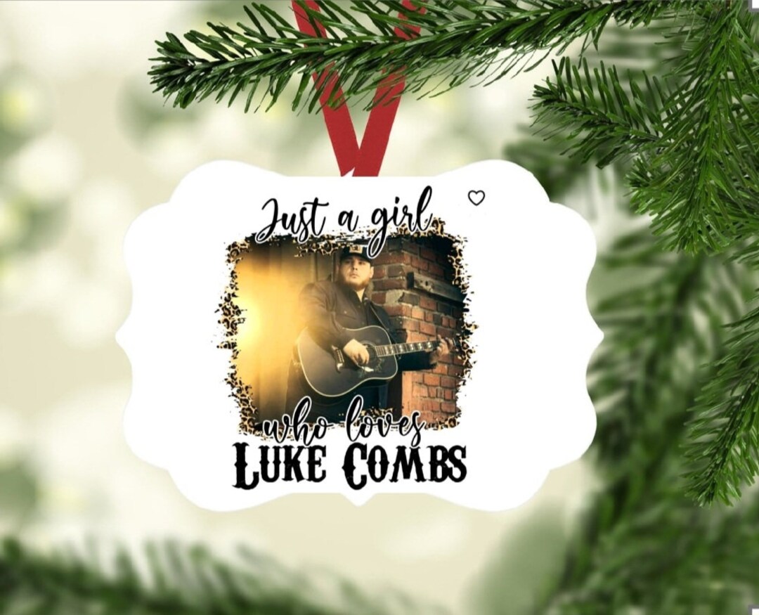 Luke Combs Christmas Ornament, Peace Love Luke Combs, Country Music ...
