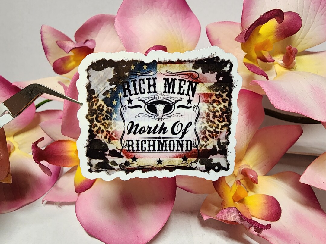 Rich Men North of Richmond Sticker Laptop Water Bottle - Etsy