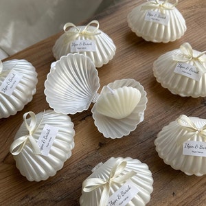 Wedding Favor for Guests, Sea Shell Candle, Bridal Shower Favors ...
