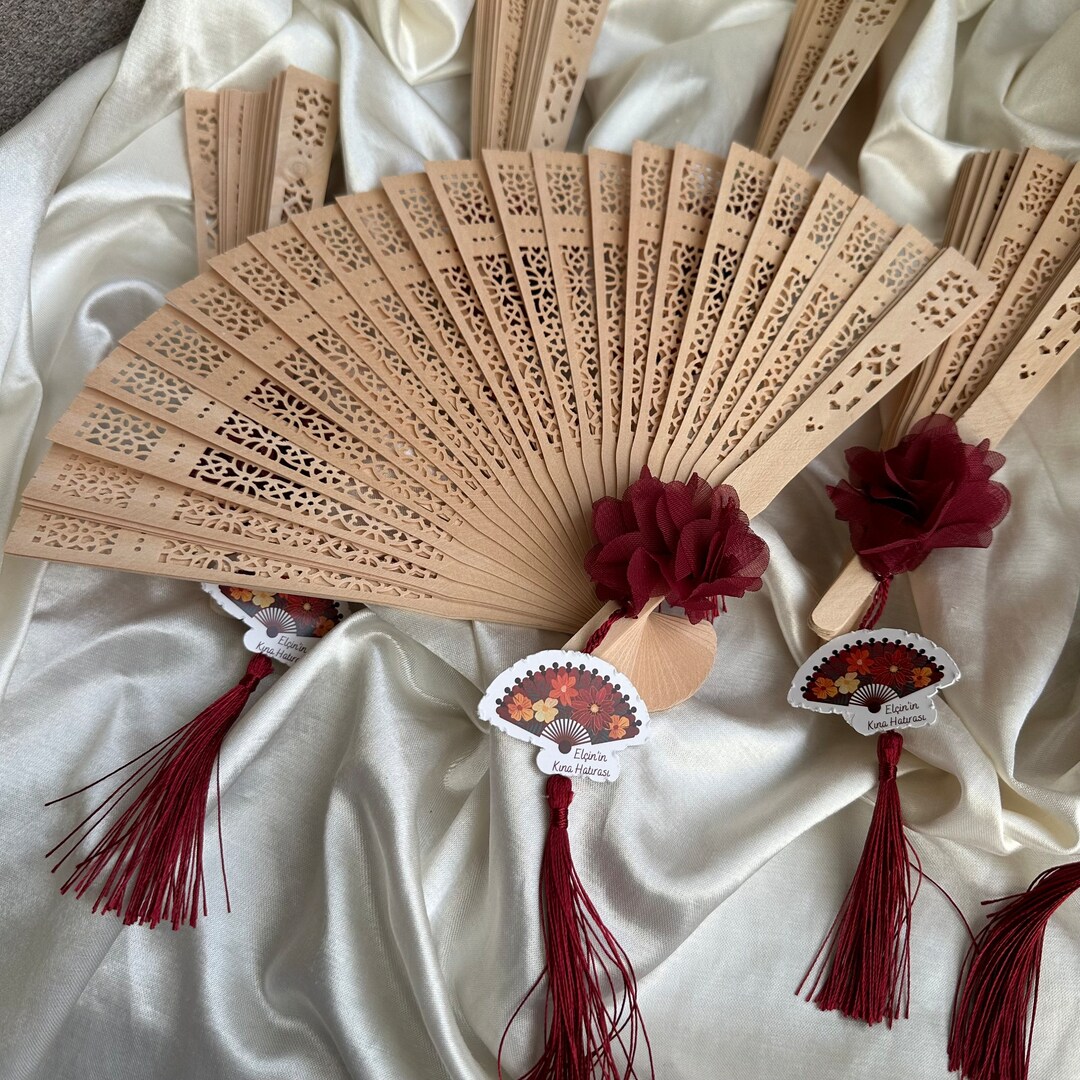 Personalized Wood Fan, Bridesmaid Gifts, Fans for Wedding, Bachelorette ...