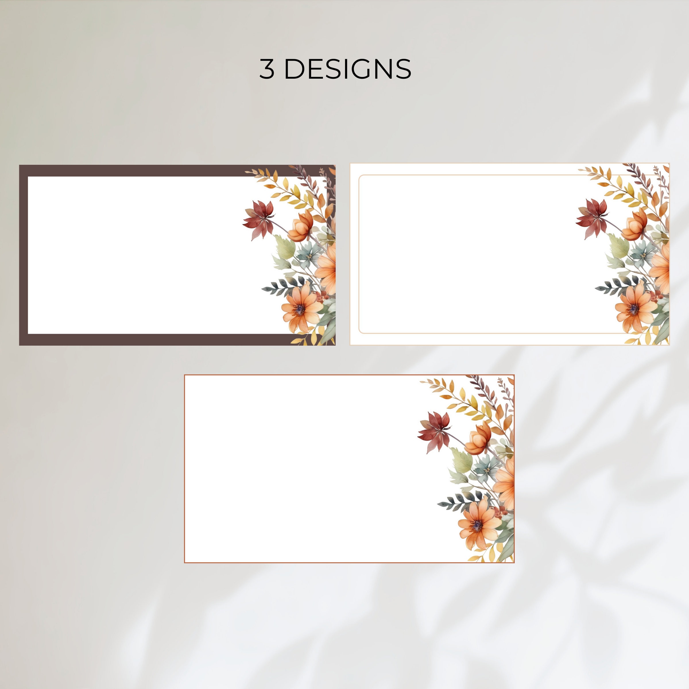 Printable Thank You Cards, Blank Mini Note Cards, Instant Download Gift ...