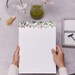 Foliage Vine Printable Stationery Set, Lined Unlined Writing Set ...