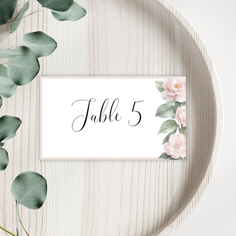 Camellia Floral Printable Stationery Bundle, Writing Paper, Note Cards ...