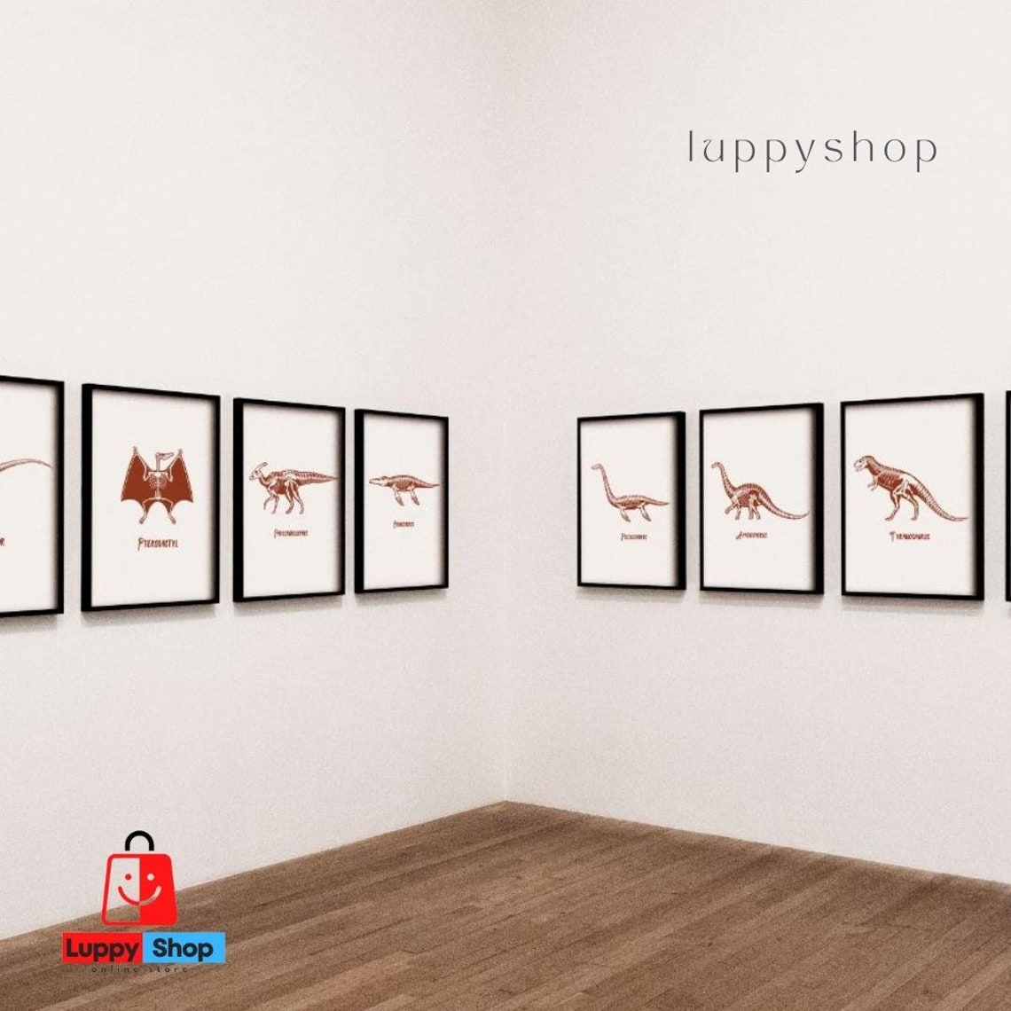 Dinosaur Sets,dinosaur Prints,dinosaur Decor,dinosaur Wall Art,dinosaur ...