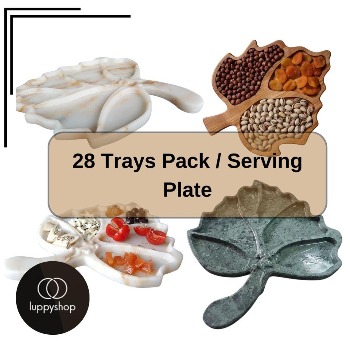 28 Trays Pack / Serving Plate Cnc STL,DXF File/ Stl Serving Plate/ / 3D ...