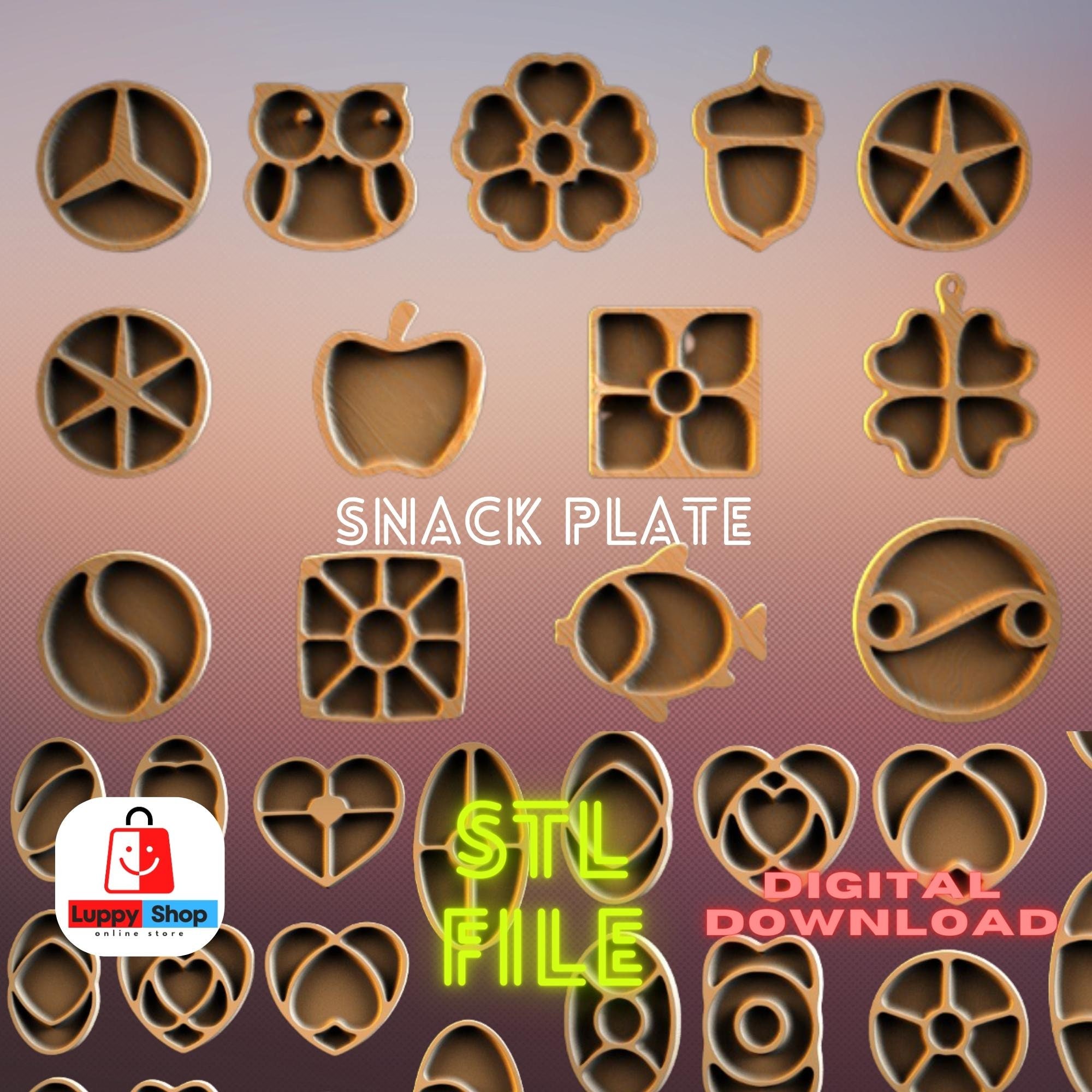 28 Trays Pack / Serving Plate Cnc STL,DXF File/ Stl Serving Plate/ / 3D ...