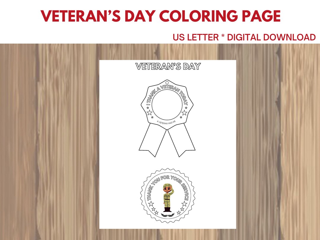 Veteran's Day Coloring Page, Remembrance Day, Toddler Activity ...