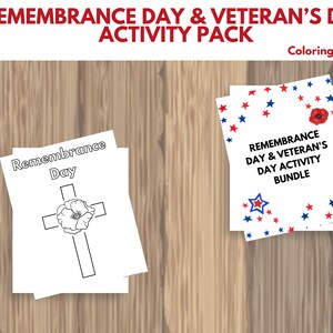 Veterans Day Gift, Remembrance Day, Veterans Day Poppy, Homeschool ...