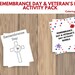 Veterans Day Gift, Remembrance Day, Veterans Day Poppy, Homeschool ...