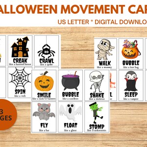 Halloween Flash Cards for Kids, Halloween Cards Activity, Toddler ...