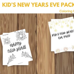 Kids New Year Printable Busy Book, Kindergarten Printables ...