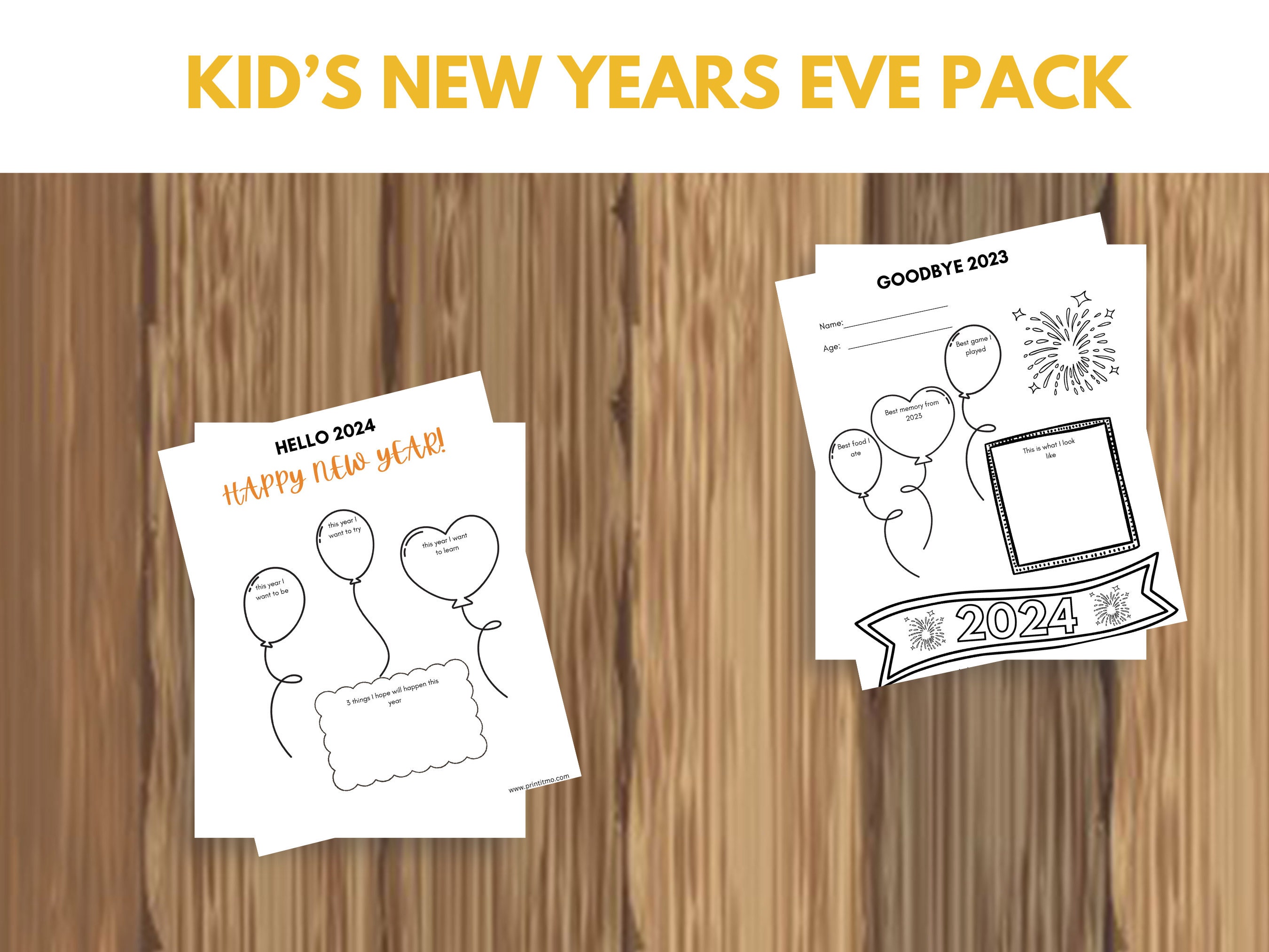 Kids New Year Printable Busy Book Kindergarten Printables - Etsy